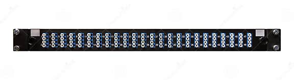 Fibre Optic Network Patch Panel with 48 High Density LC Connectors ...