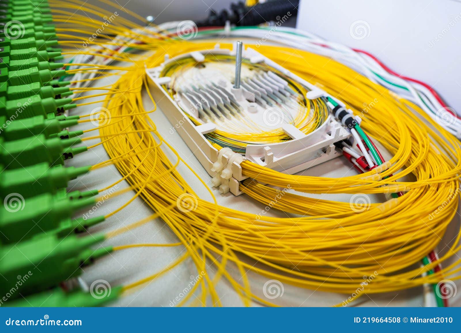 Optical Distribution Frame With Optic Cables Royalty-Free Stock ...