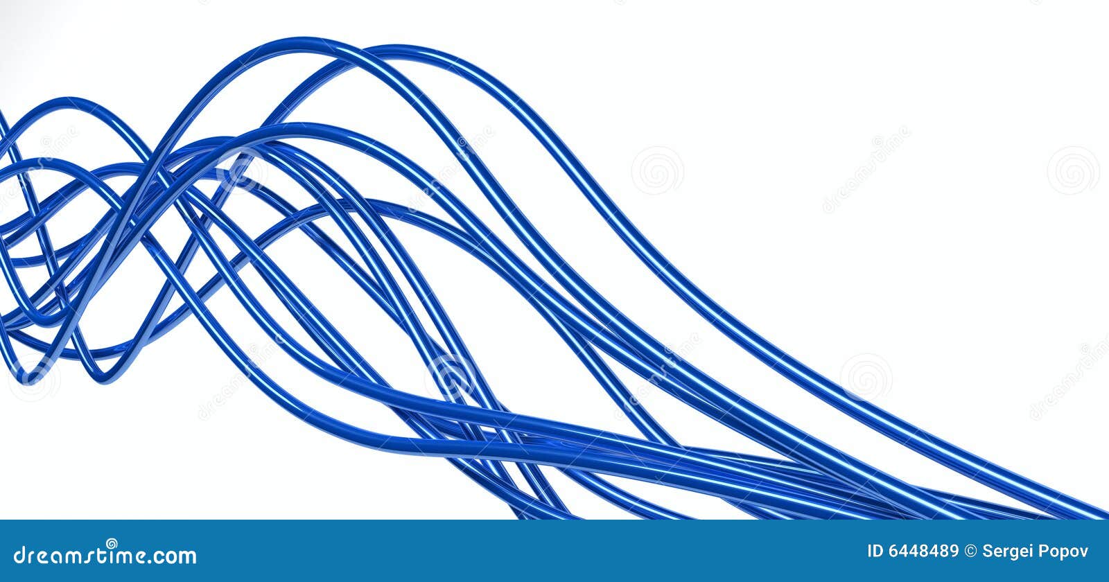 Fibre-optical blue cables stock illustration. Illustration of ...