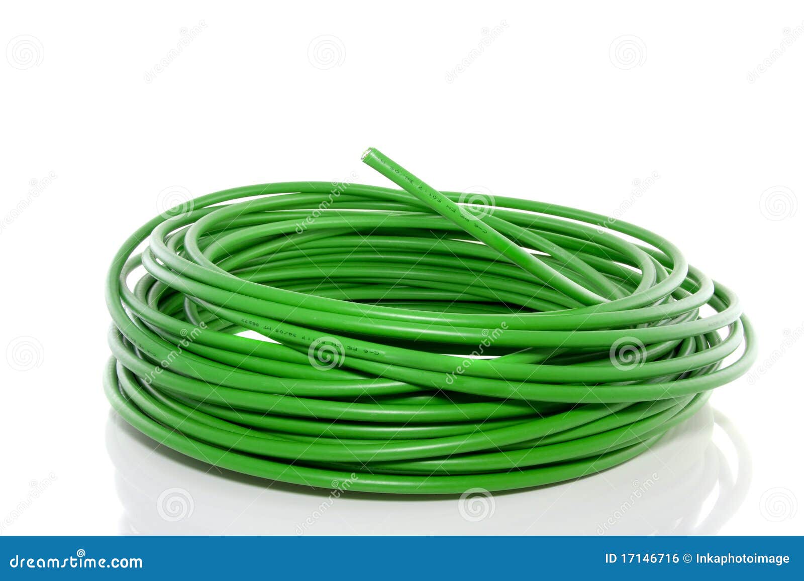 Fibre optical green cable stock photo. Image of equipment - 17146716