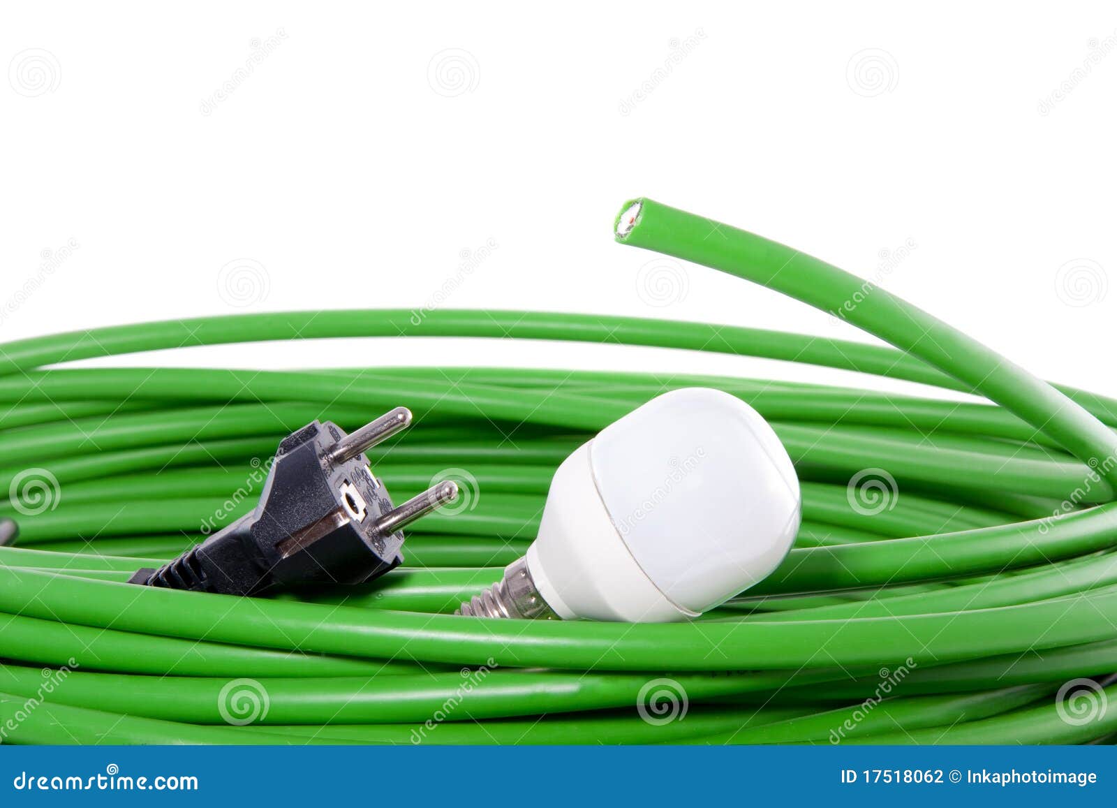 Fibre optical green cable stock photo. Image of abstract - 17518062