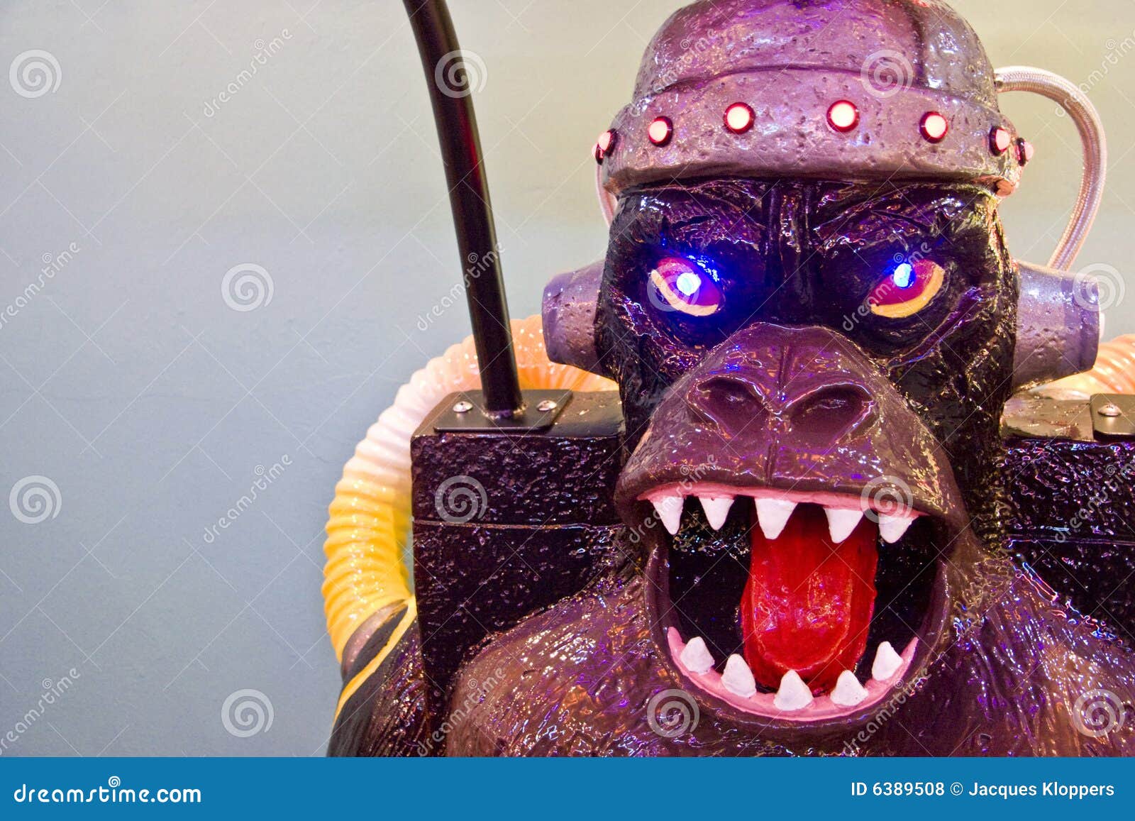 Fibreglass Monster in Game Arcade Stock Photo - Image of sharp, scary ...