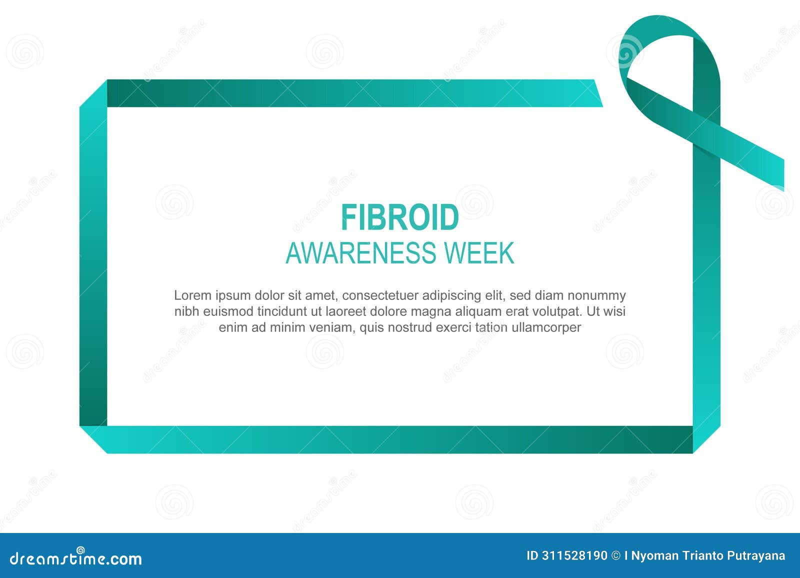 Fibroid Awareness Week Background Vector Illustration | CartoonDealer ...