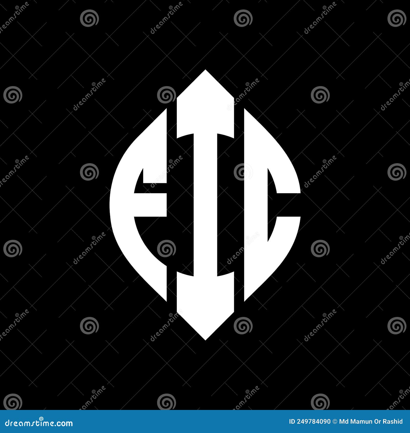 FIC Circle Letter Logo Design with Circle and Ellipse Shape. FIC ...