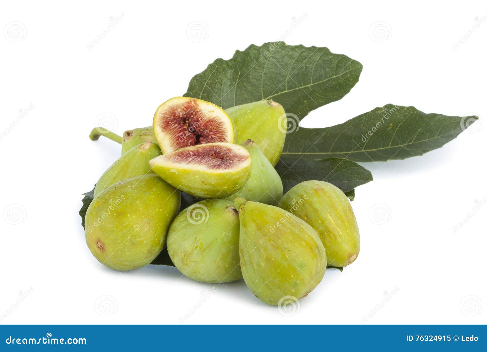 Fichi immagine stock. Immagine di bianco, frondeggia - 76324915
