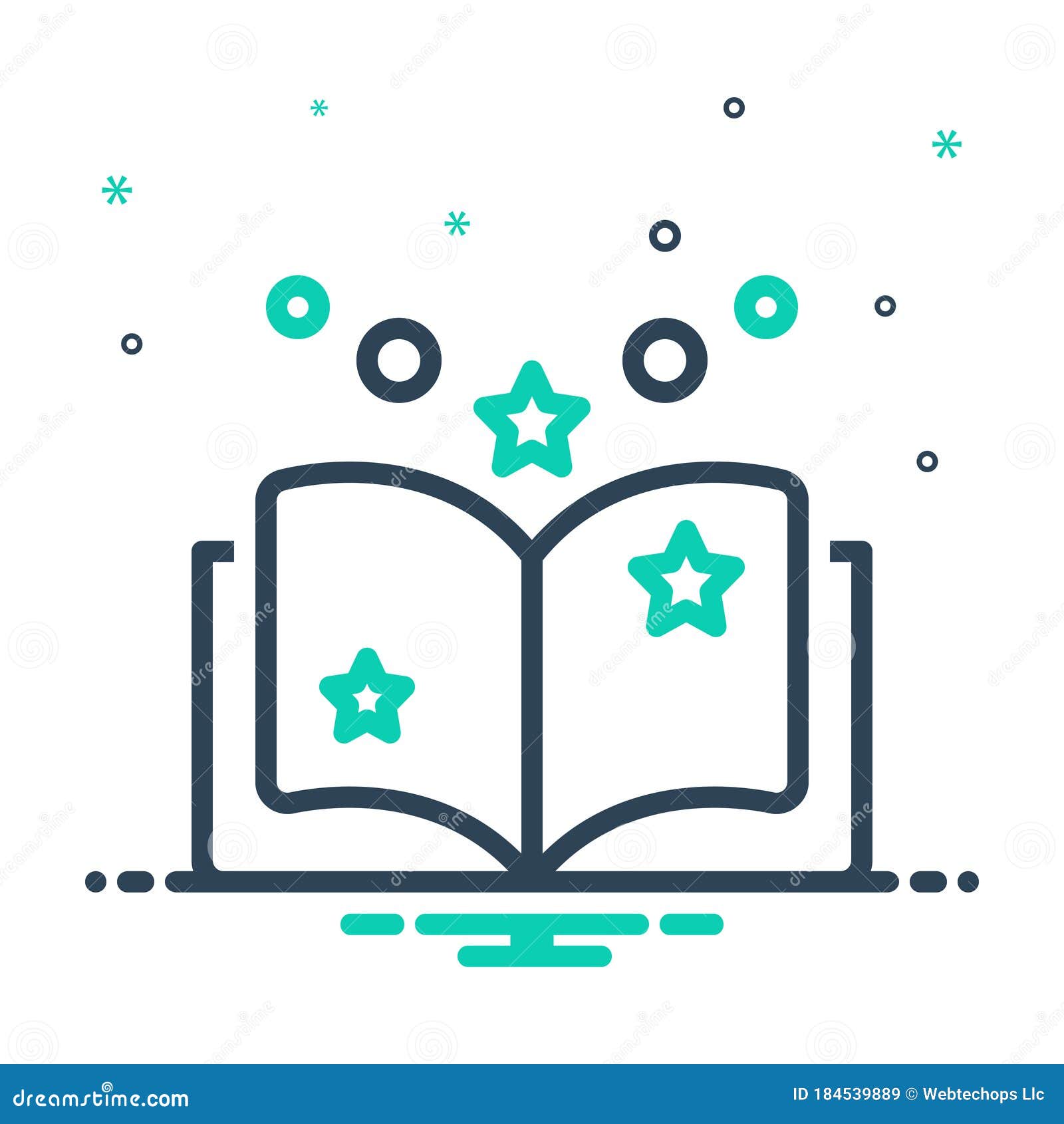 Mix Icon for Fiction, Saga and Famous Stock Illustration - Illustration ...