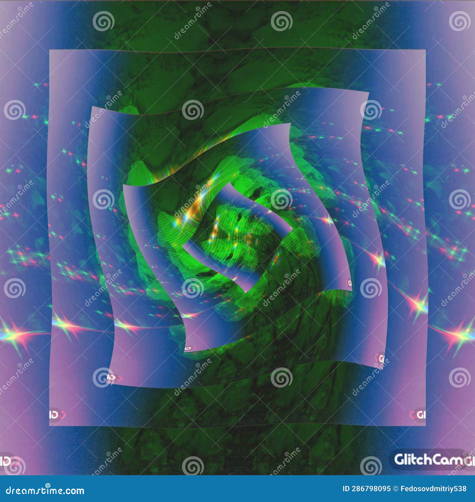 Fiction Illusion Graphics Pattern Abs Stock Illustration - Illustration ...