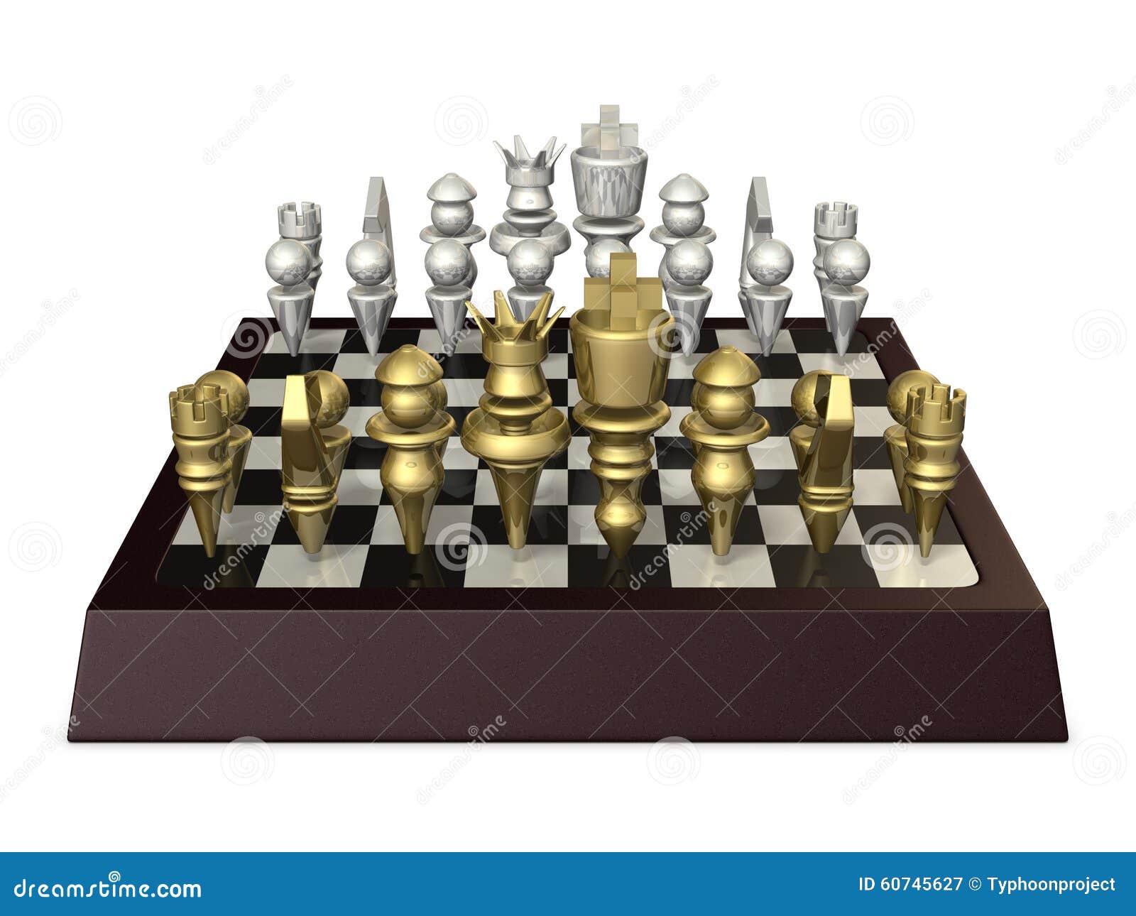 Fictional Board Game, Similar To Chess. Stock Illustration ...
