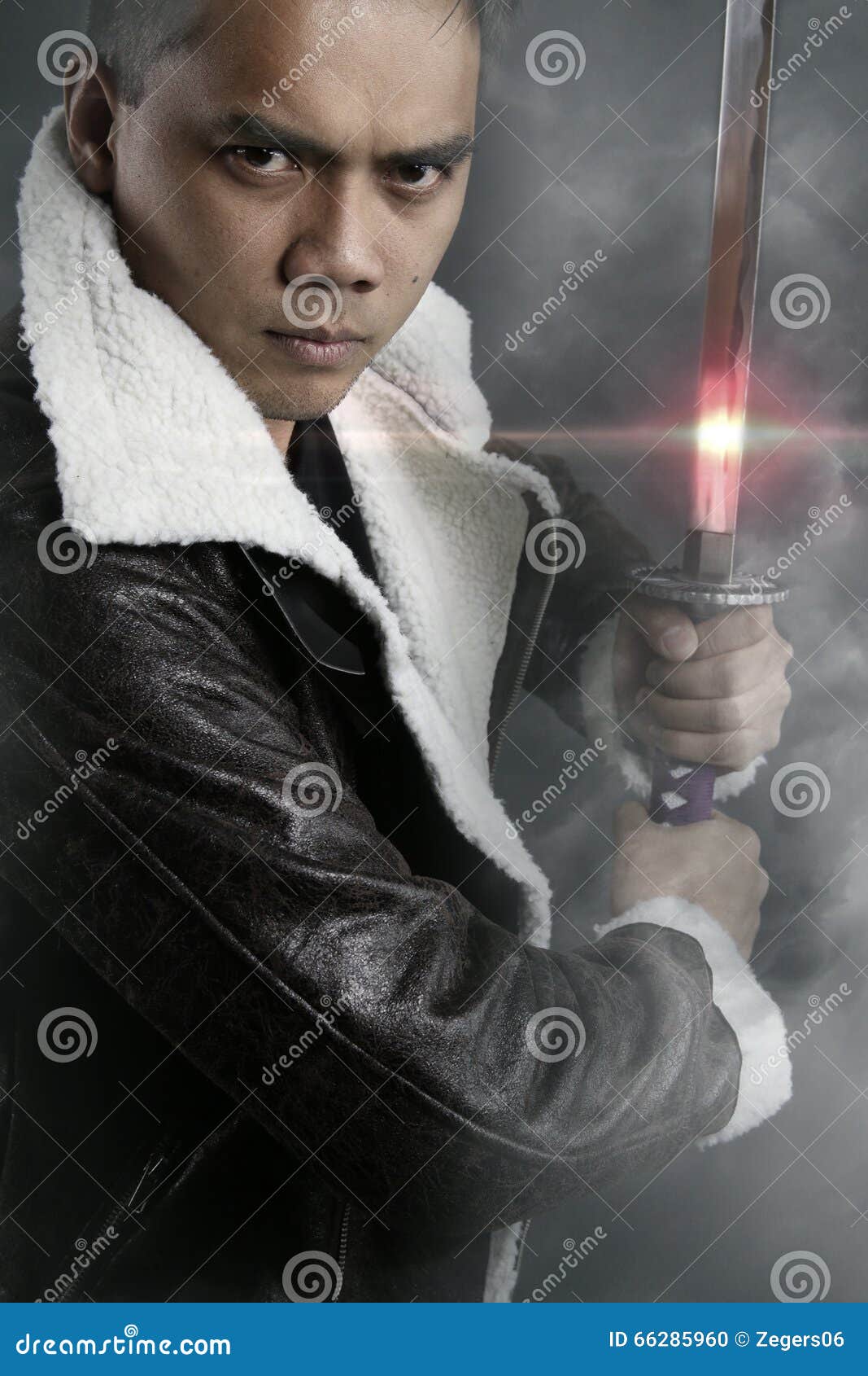 Fictional Character - Modern Samurai Stock Photo - Image of holding ...