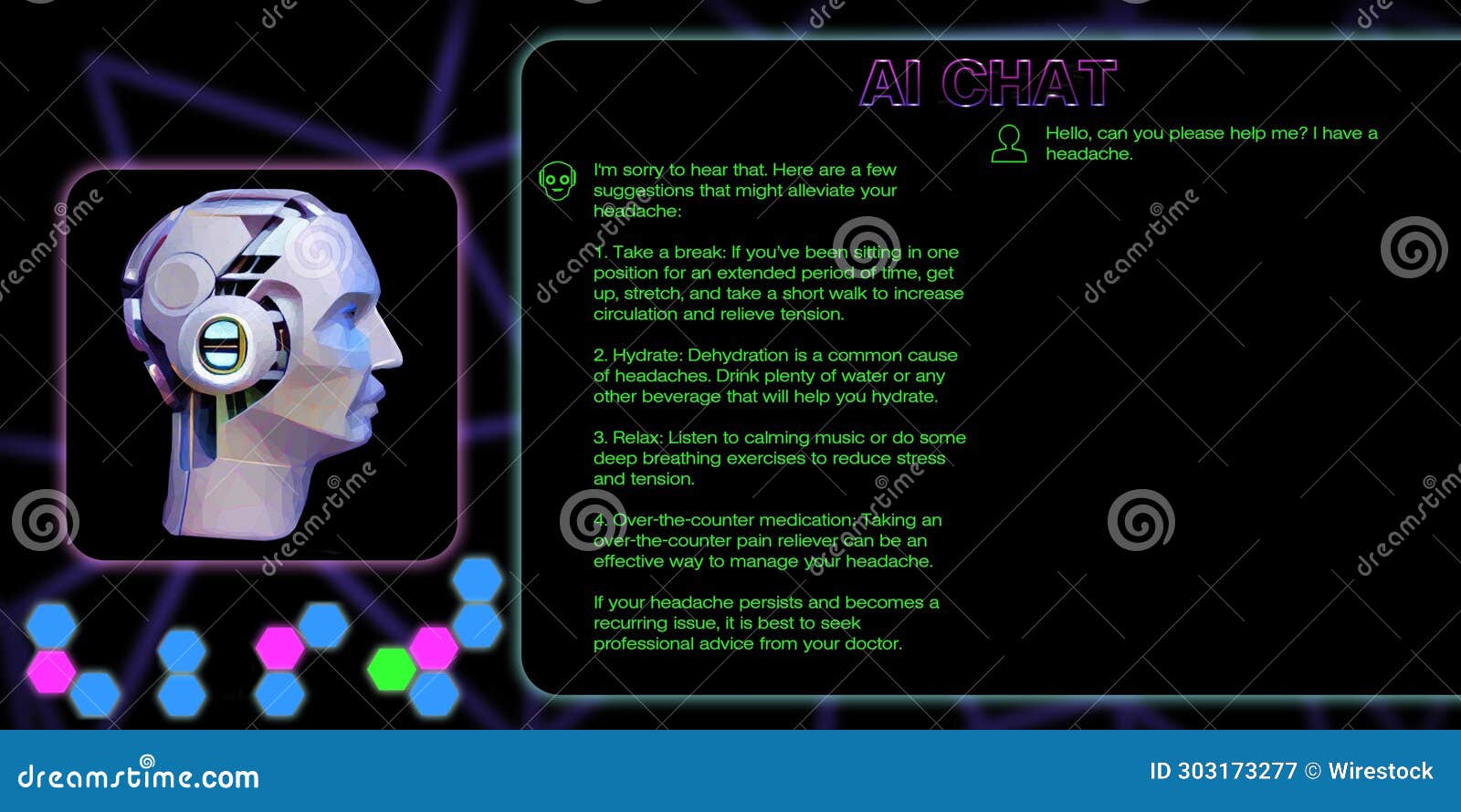 Fictional Chat Interface for Conversations with Chat AI. Stock ...