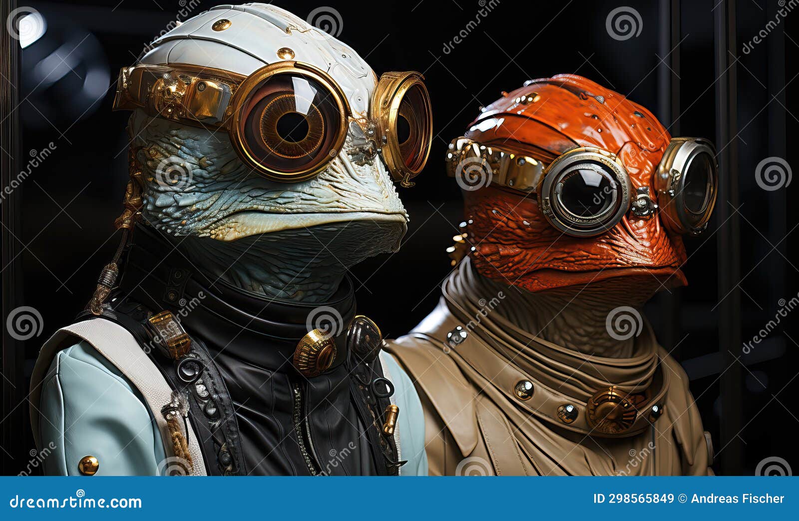 Fictional Creatures of Unknown Planets of the Galaxy. Stock Image ...