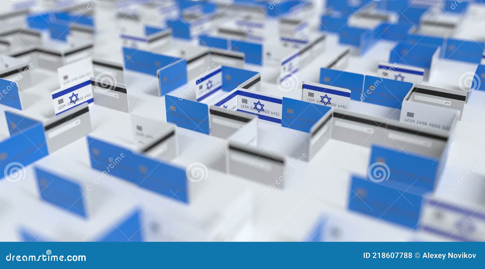 Fictional Credit Card Maze With Flag Of The UAE. Financial Difficulties ...