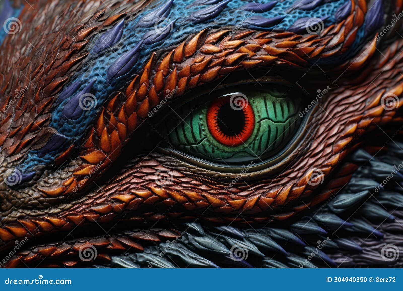 Fictional Dragon Eye Close Up, Year of the Dragon Stock Photo - Image ...