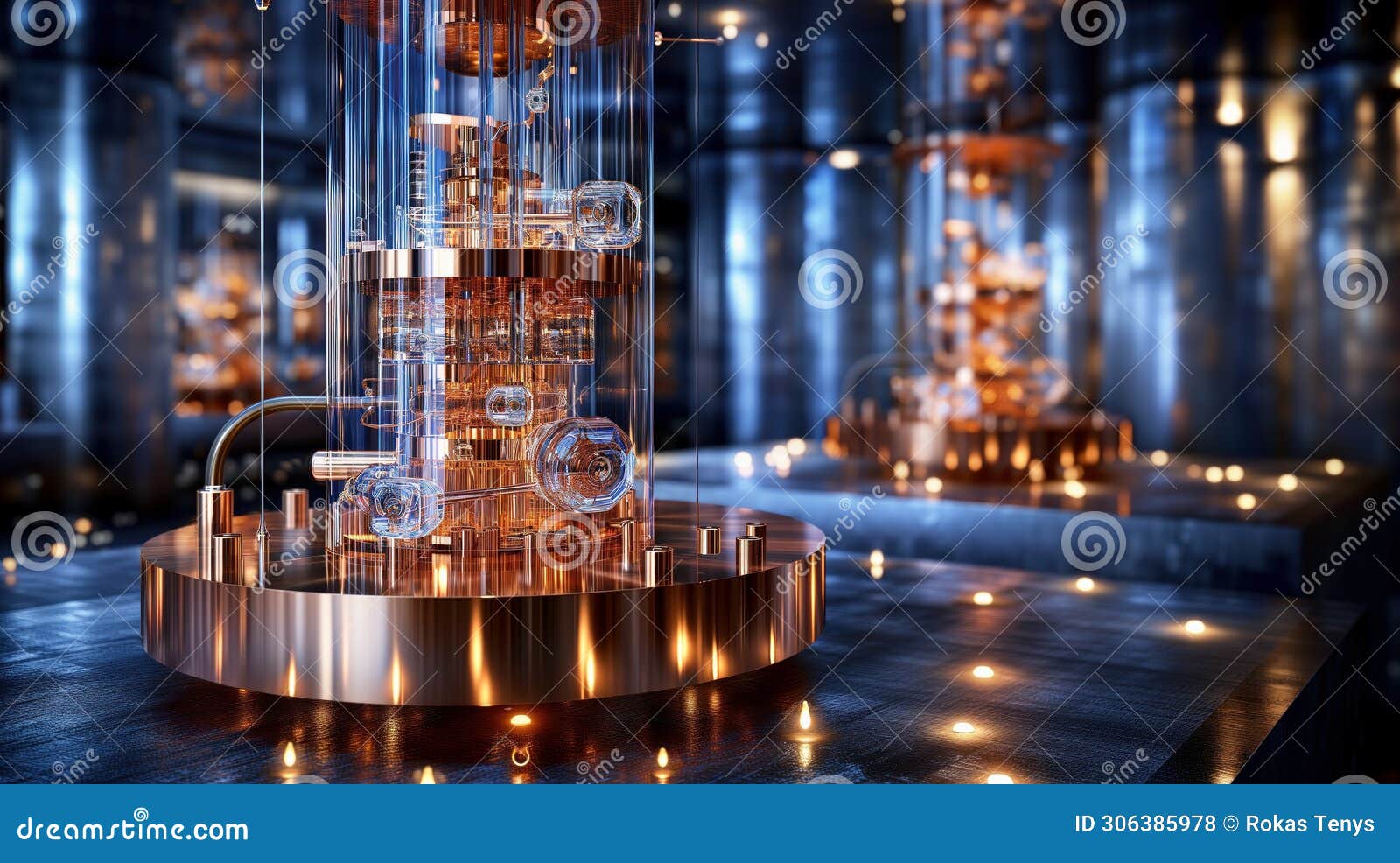 Fictional Quantum Computer in the Room Stock Photo - Image of computer ...