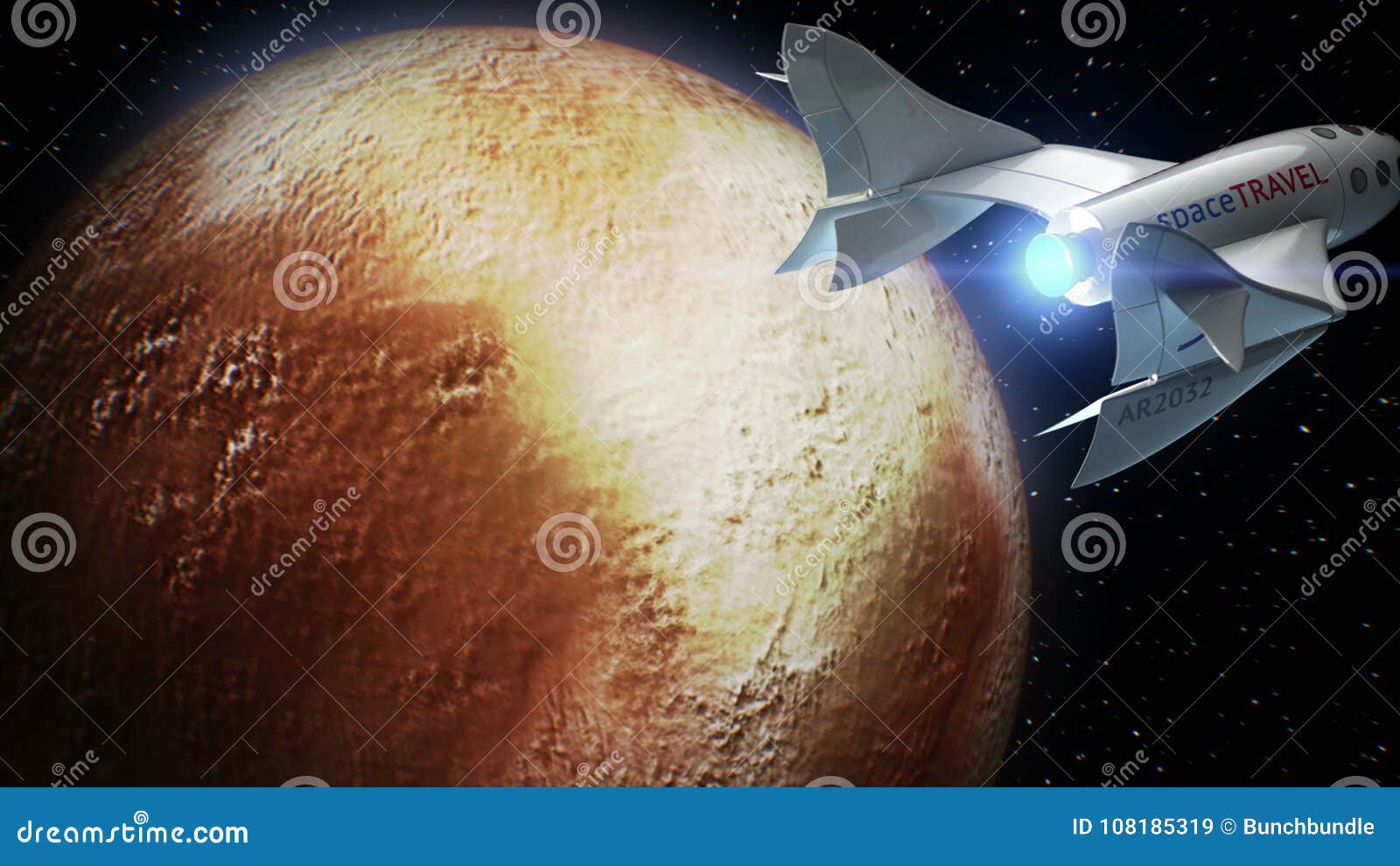 Fictional Spaceplane on Orbit of Pluto Stock Video - Video of bright ...