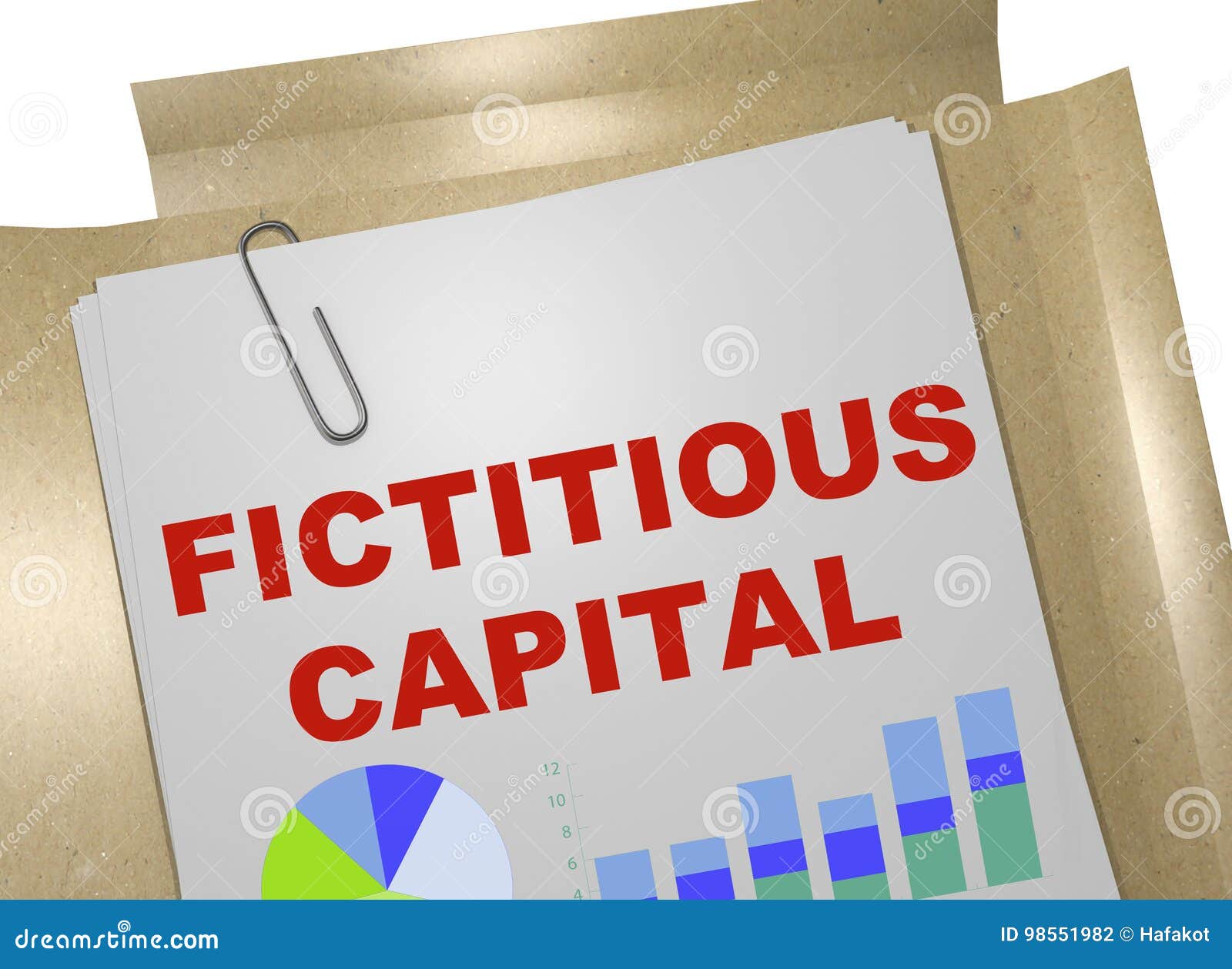 Fictitious Capital concept stock illustration. Illustration of exchange ...