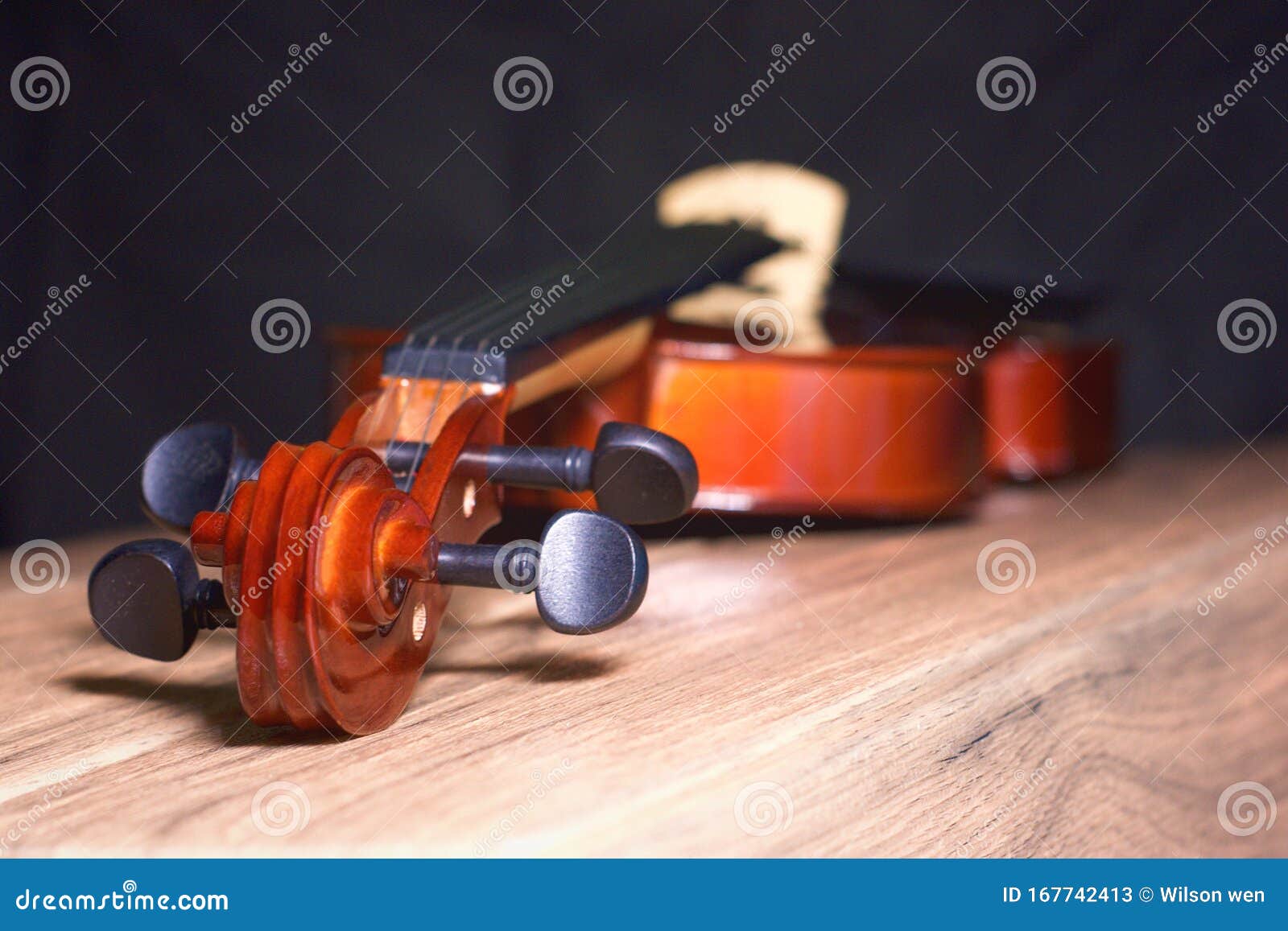 Fiddle Instrument Musical 4 String in Wood Tablet Stock Image - Image ...