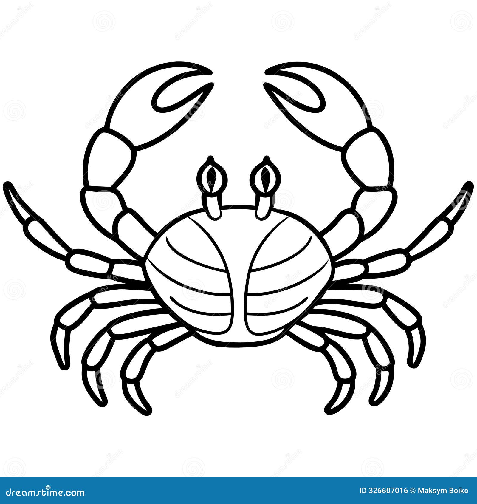 Fiddler Crab Lies Icon Vector Stock Vector - Illustration of life ...