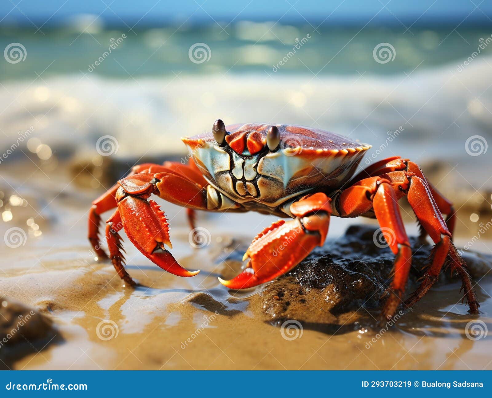 Fiddler crab stock illustration. Illustration of fiddler - 293703219