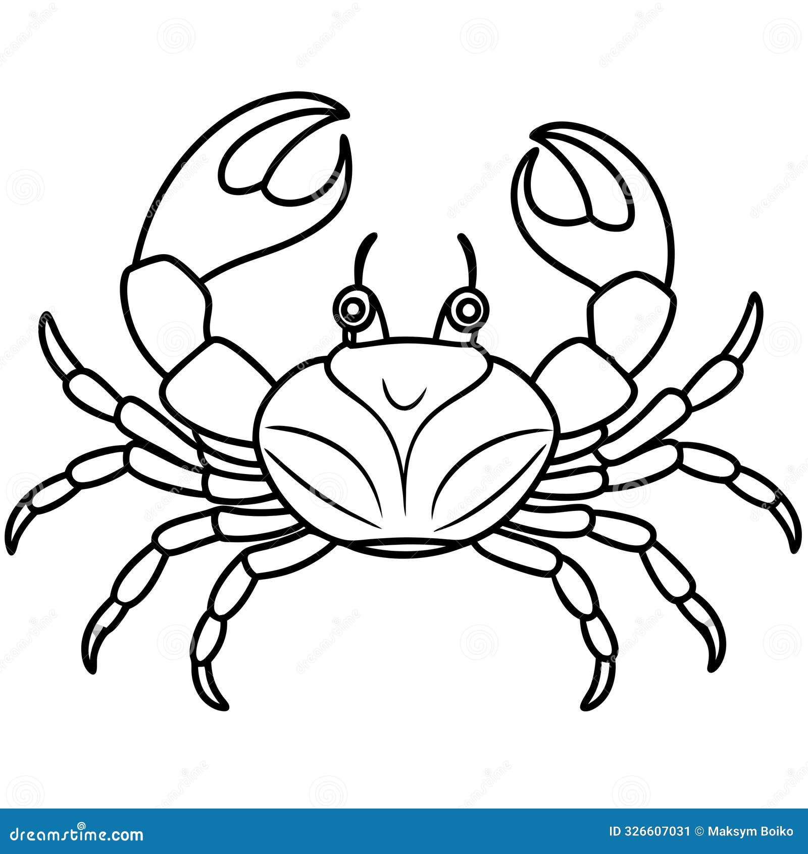 Fiddler Crab Runs Icon Vector Stock Vector - Illustration of holiday ...