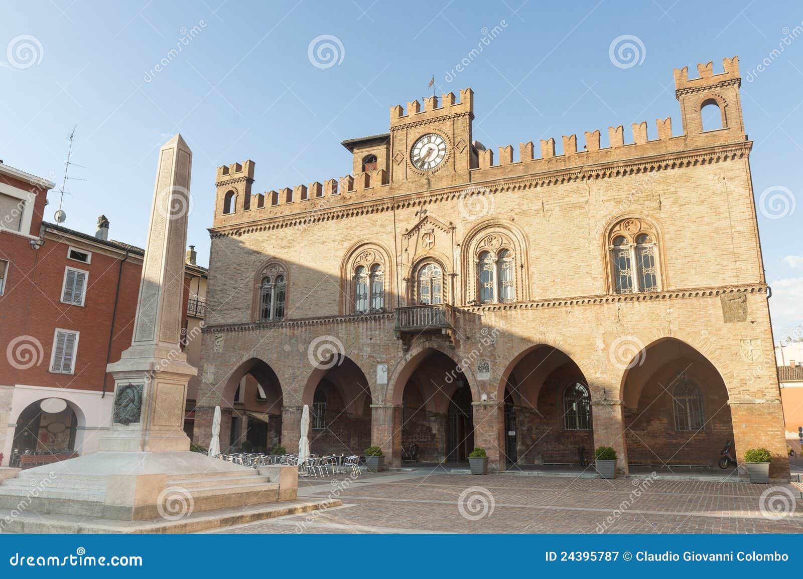 Fidenza (Parma) stock image. Image of architecture, city - 24395787