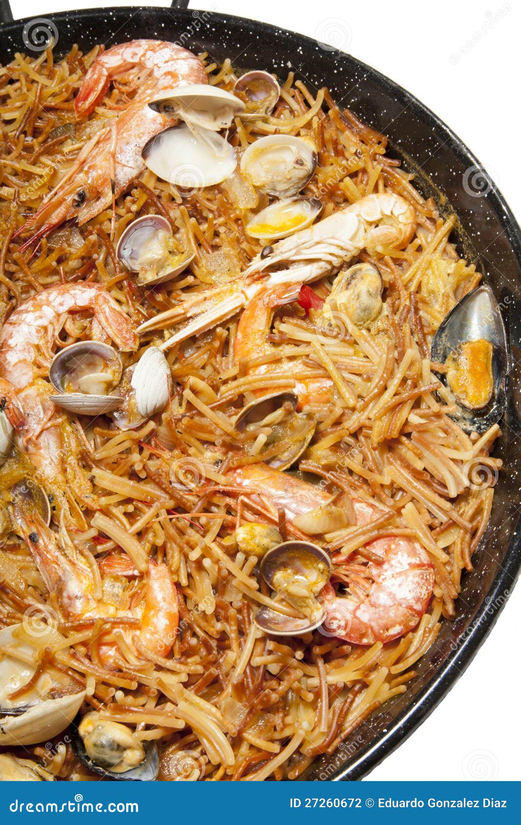 Fideua stock photo. Image of food, tomatoes, broth, cuttlefish - 27260672