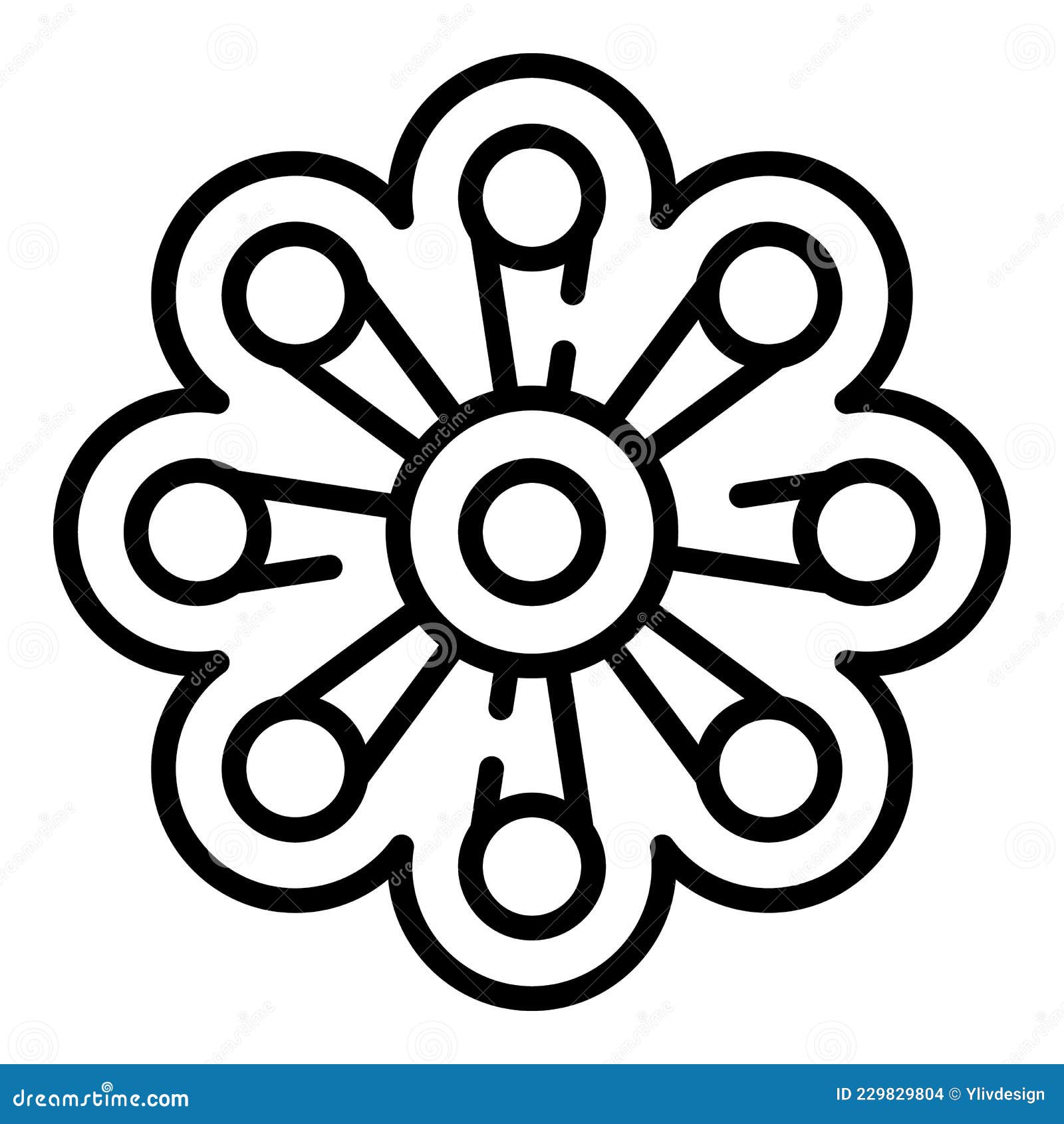 Fidget Game Icon Outline Vector. Pop Toy Stock Vector - Illustration of ...