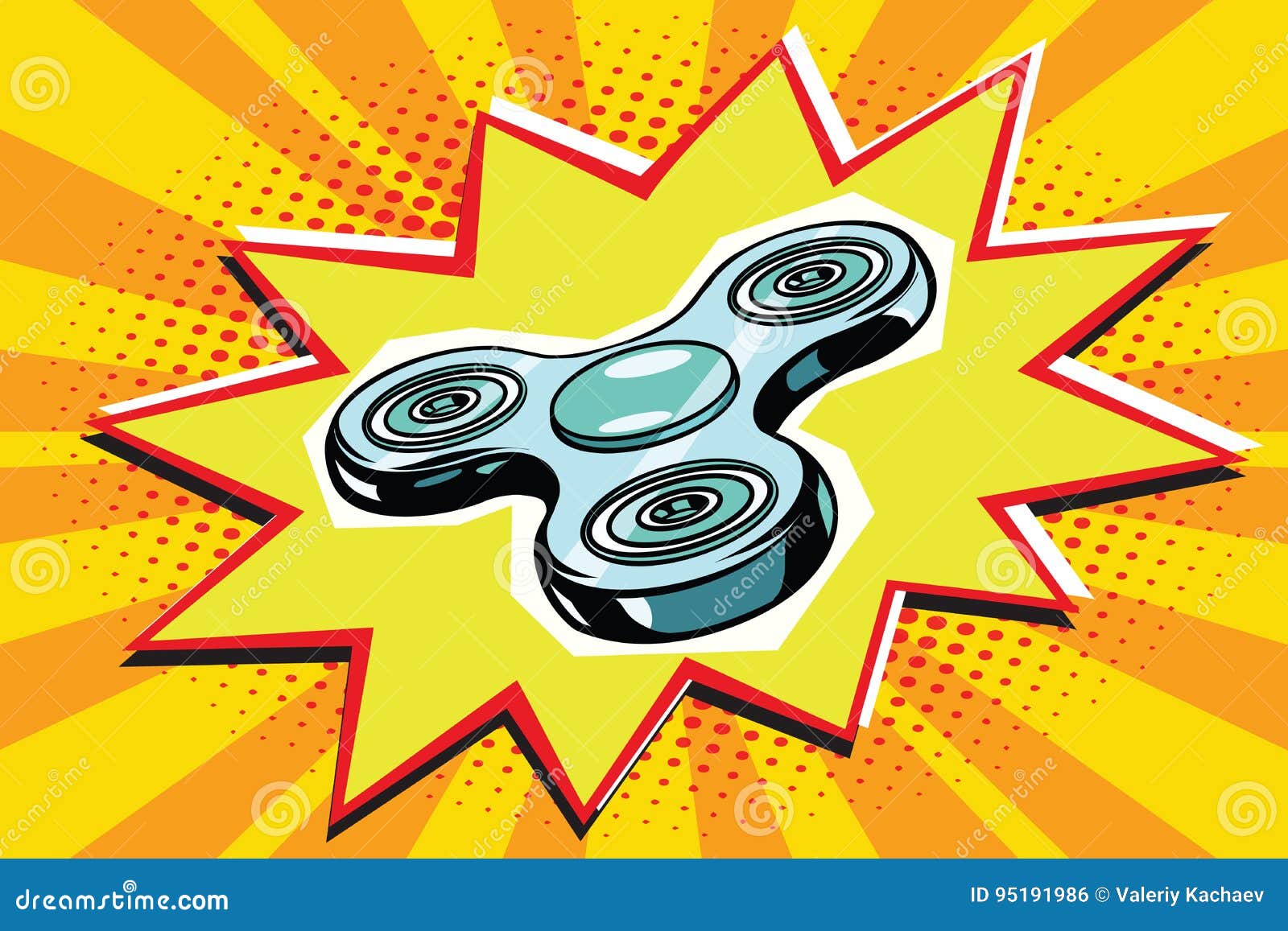 Hand Spinner Set. Vector Illustration | CartoonDealer.com #93494478