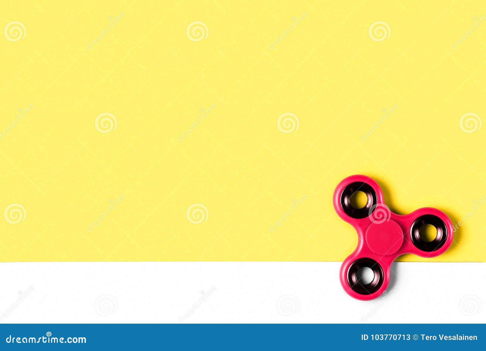 Fidget Spinner Background Template with Copy Space. Stock Image - Image ...