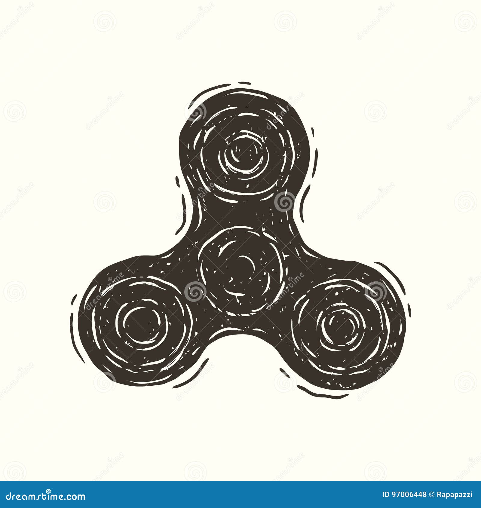 Fidget spinner stock vector. Illustration of relax, modern - 97006448