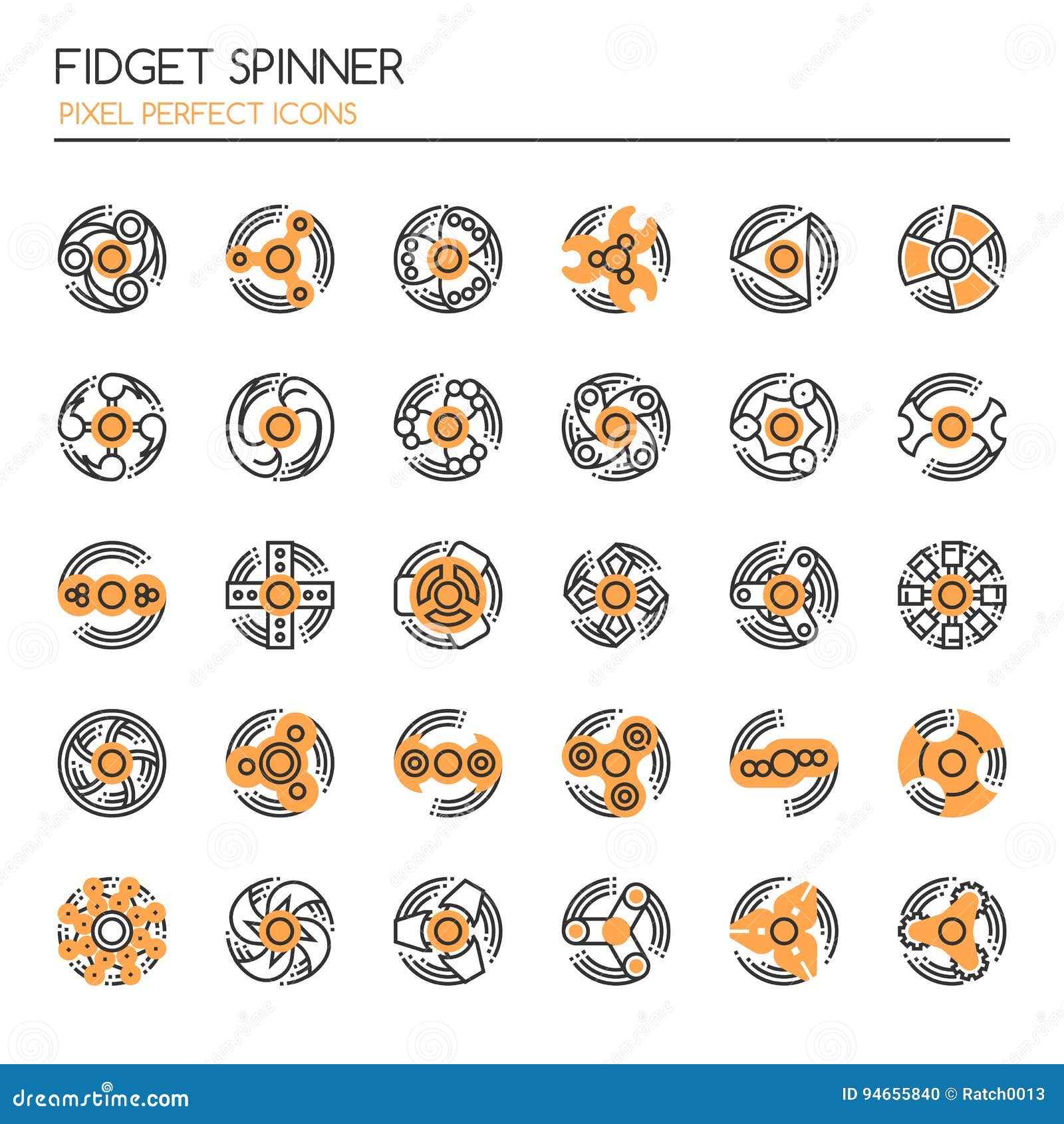 Fidget Spinner stock illustration. Illustration of relief - 94655840