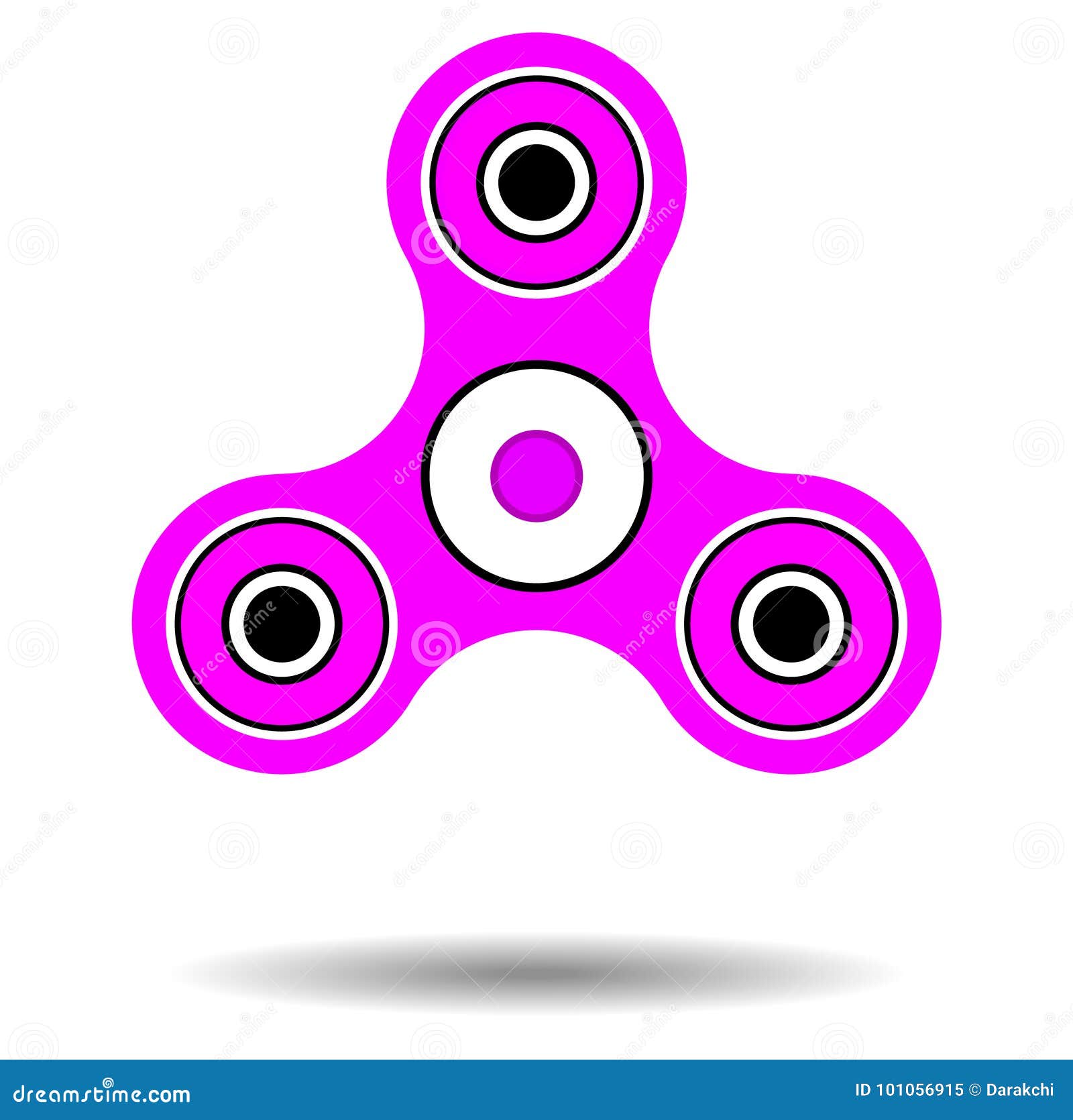 Fidget Spinner Toy Vector Illustration Stock Vector - Illustration of ...