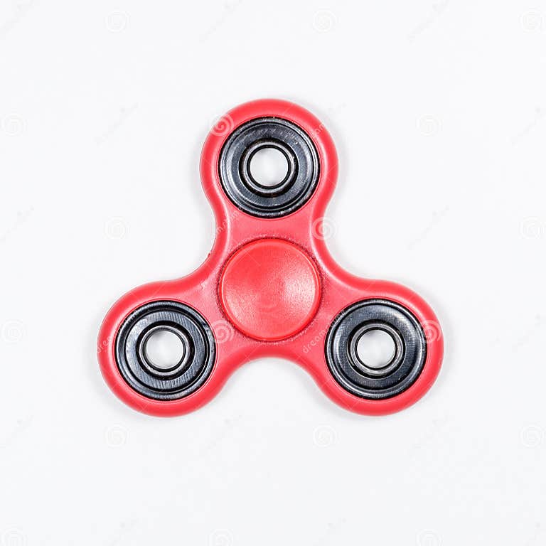 Fidget Spinner on White Background Stock Photo - Image of fidget ...