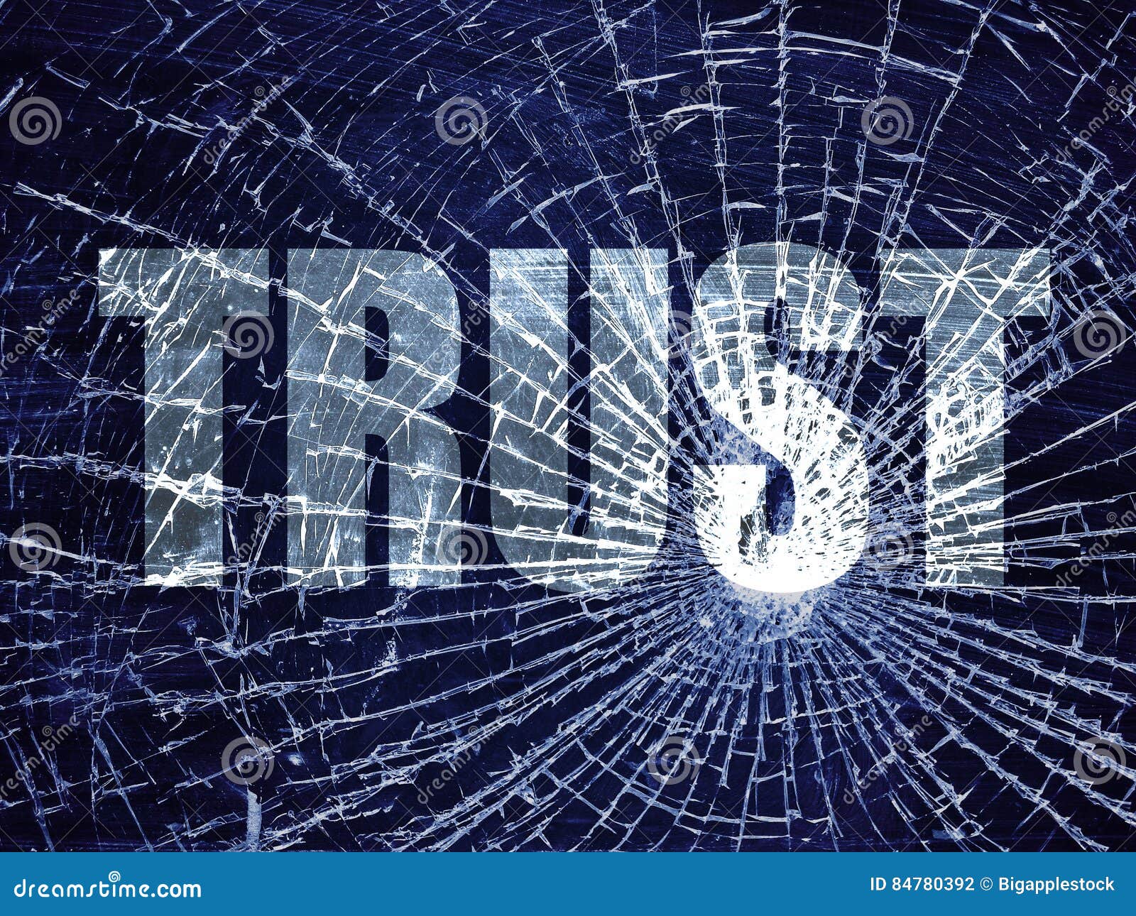 Fiducia rotta fotografia stock. Immagine di inaffidabile - 84780392