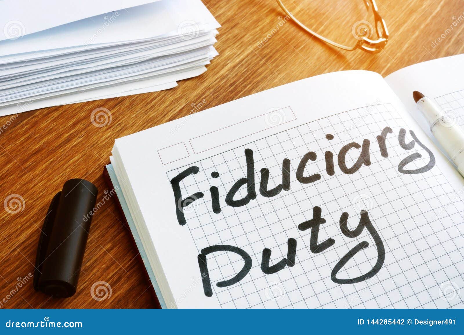 Fiduciary Duty Handwritten by Marker. Stock Photo - Image of marker ...