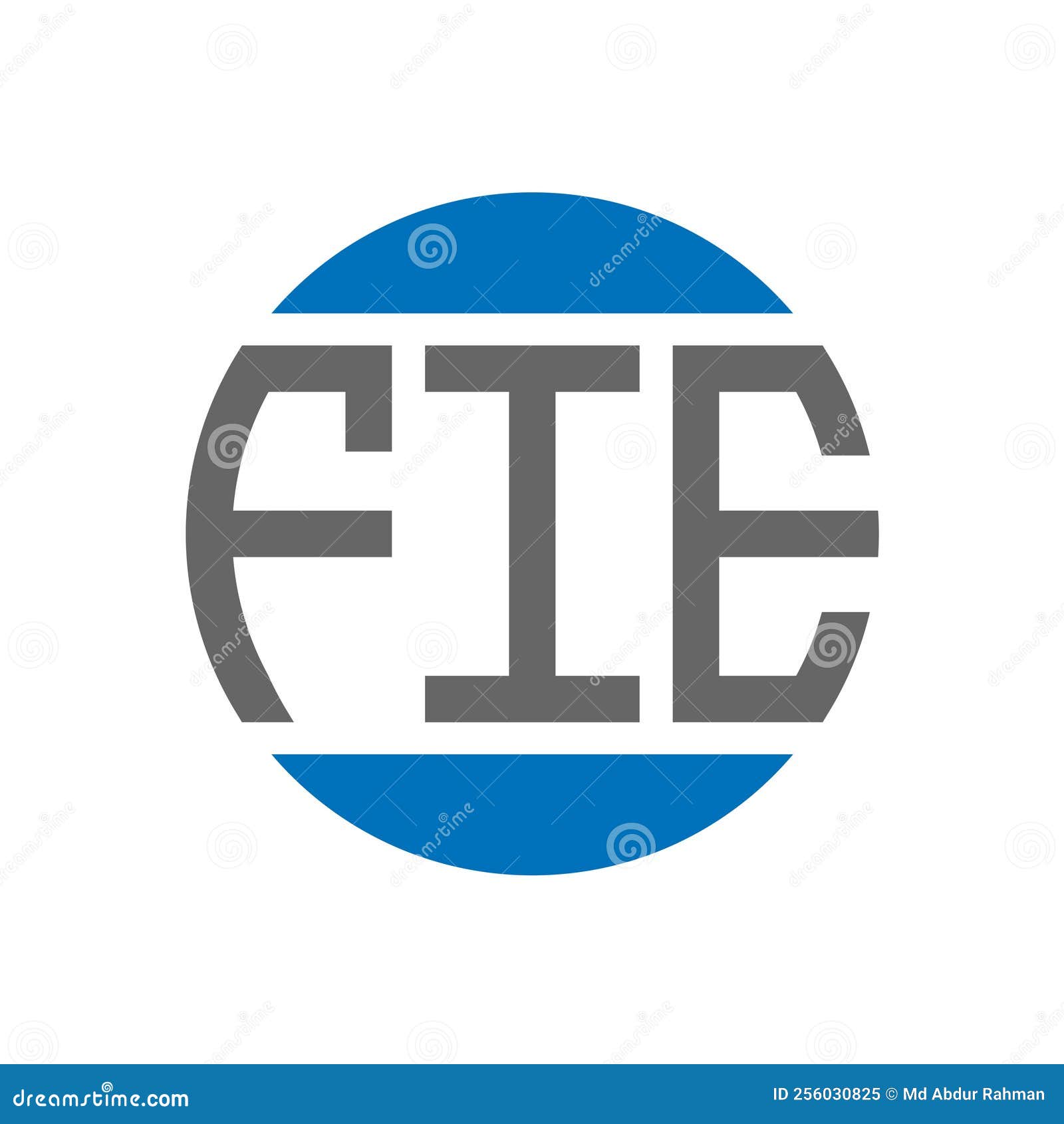 FIE Letter Logo Design on White Background. FIE Creative Initials ...