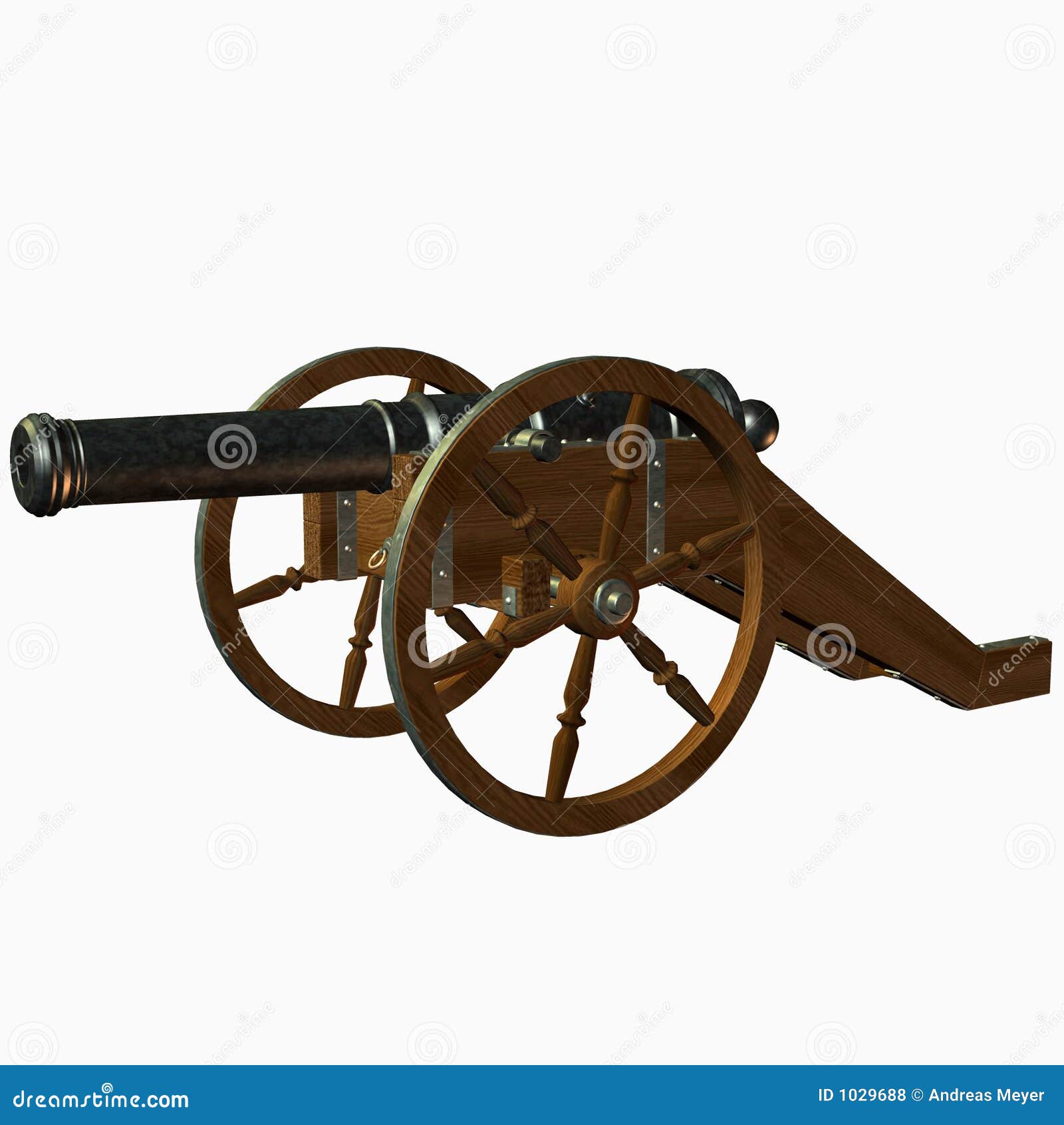 Field Cannon stock illustration. Illustration of fire - 1029688