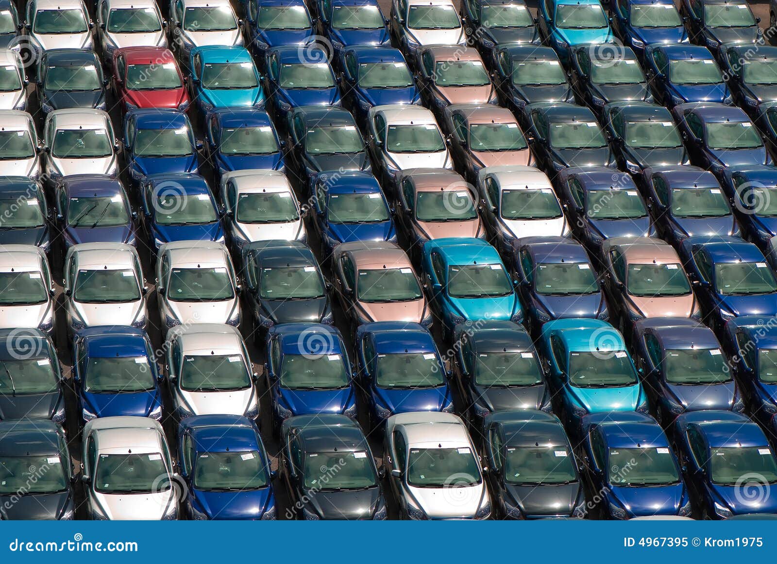 Field of cars stock image. Image of transportation, pollution - 4967395