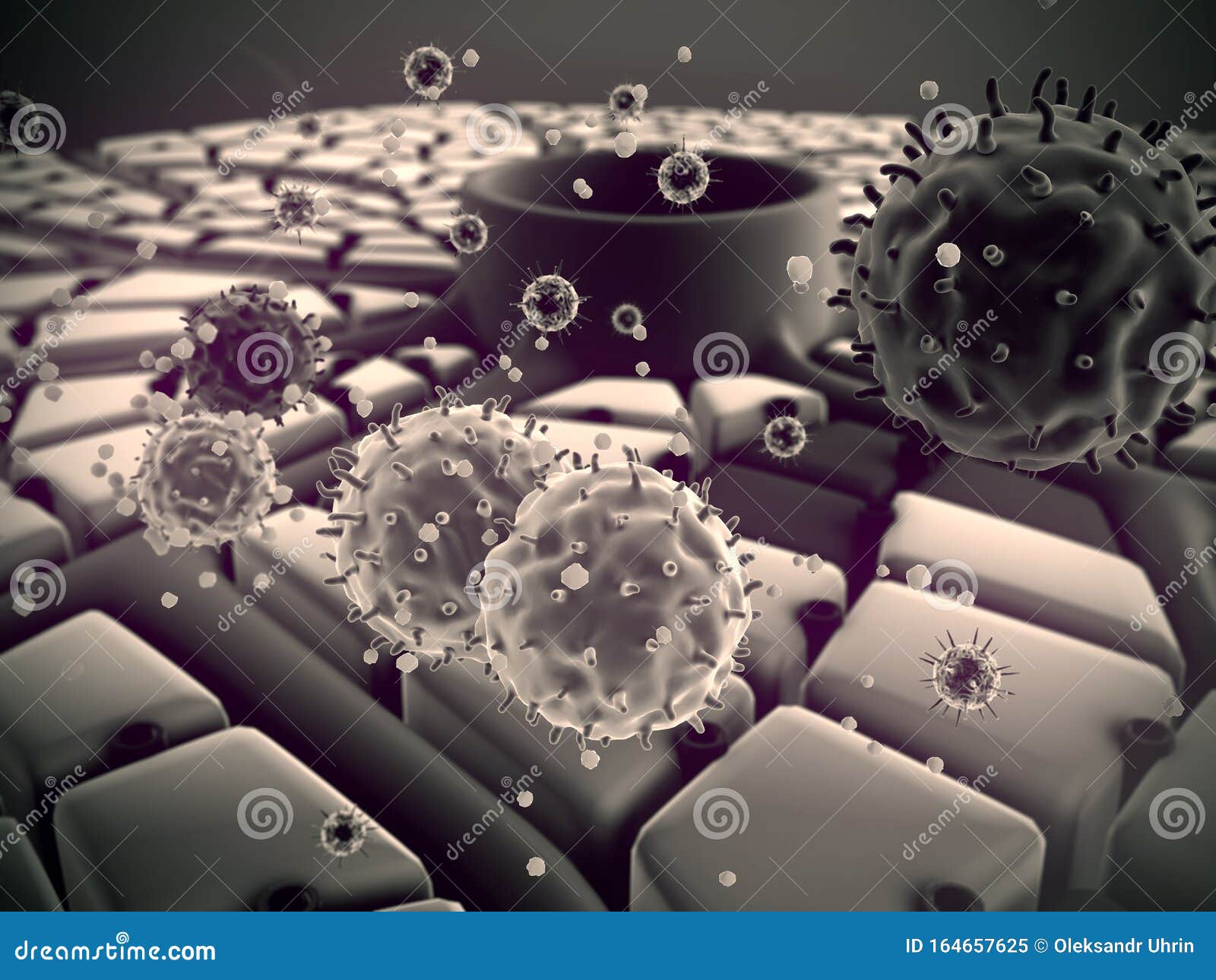 Human Immune System Attack the Virus Stock Illustration - Illustration ...