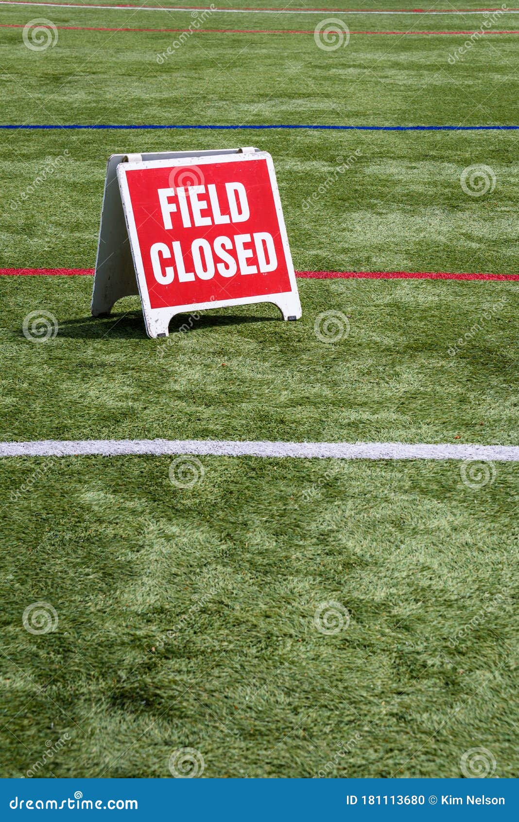 Field Closed Sign, Athletic Field Closed Due To Coronavirus Response ...