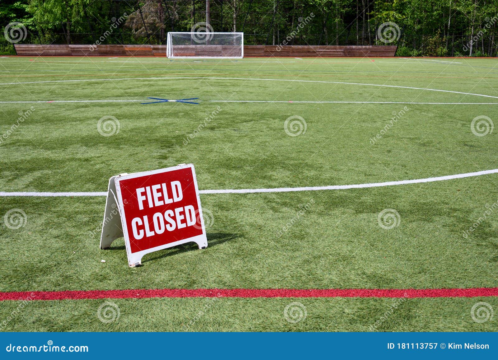 Field Closed Sign, Athletic Field Closed Due To Coronavirus Response ...
