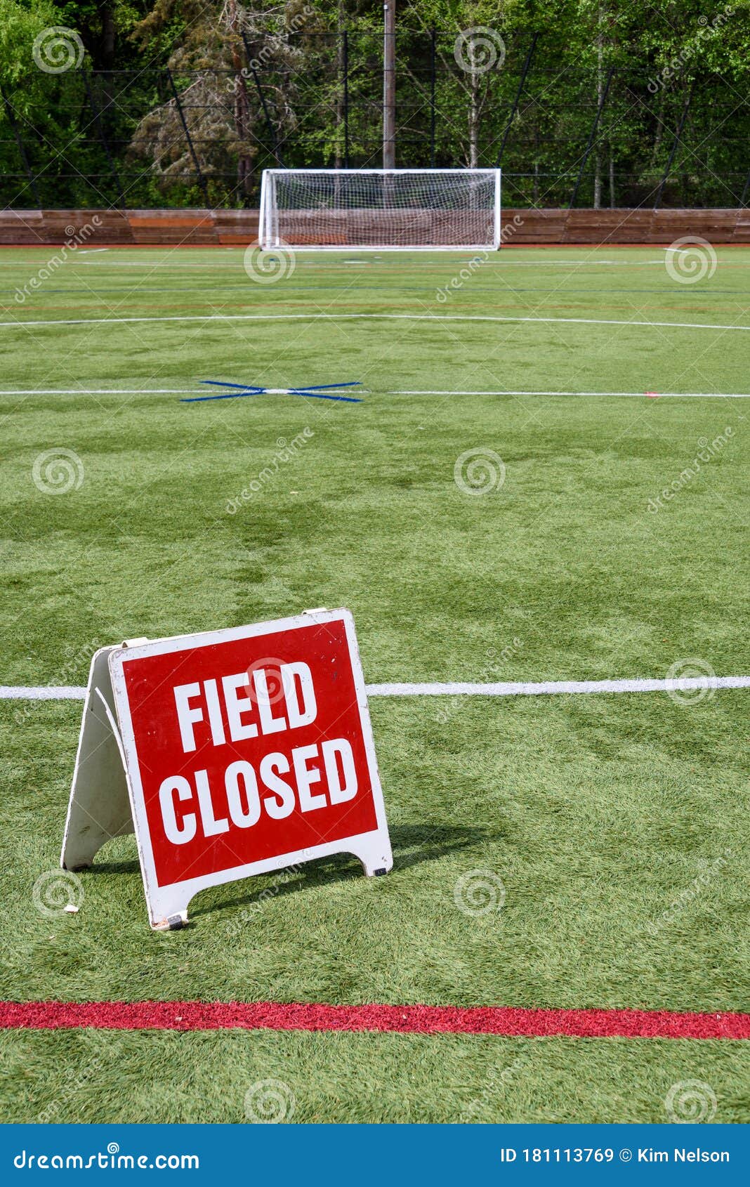 Field Closed Sign, Athletic Field Closed Due To Coronavirus Response ...
