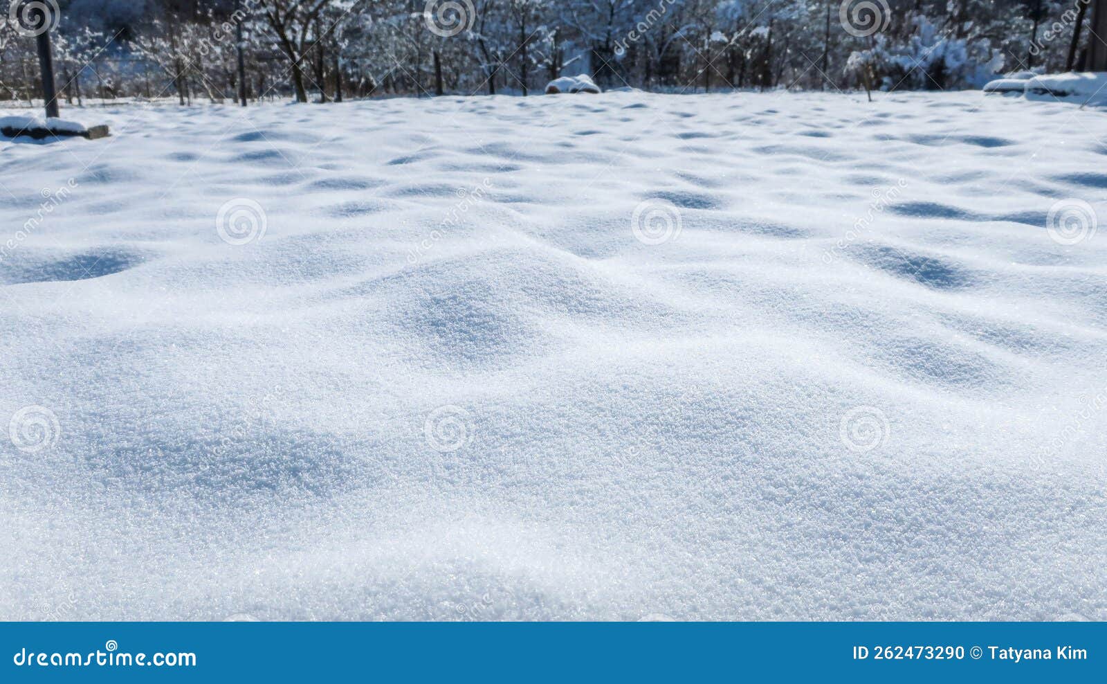 Field Covered with Snow, Top View Stock Photo - Image of grains, blue ...