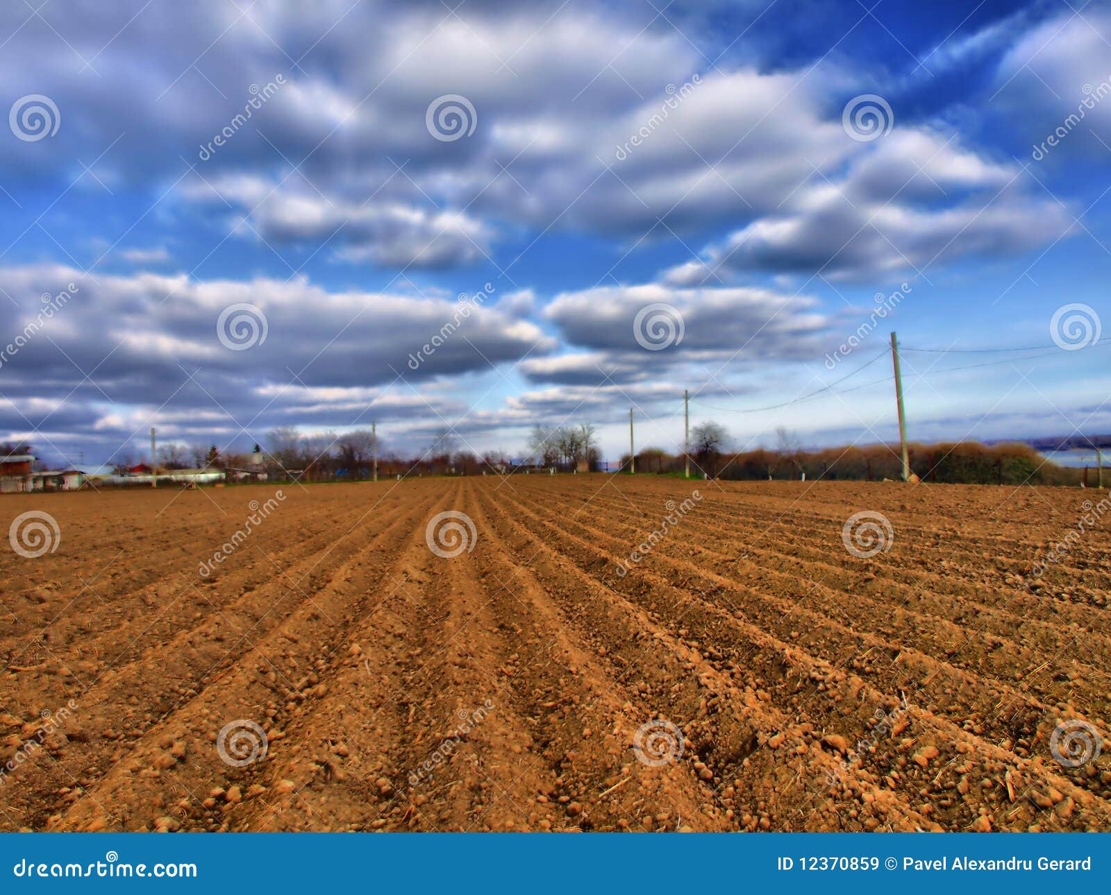 Field for crops stock image. Image of agriculture, earthwork - 12370859