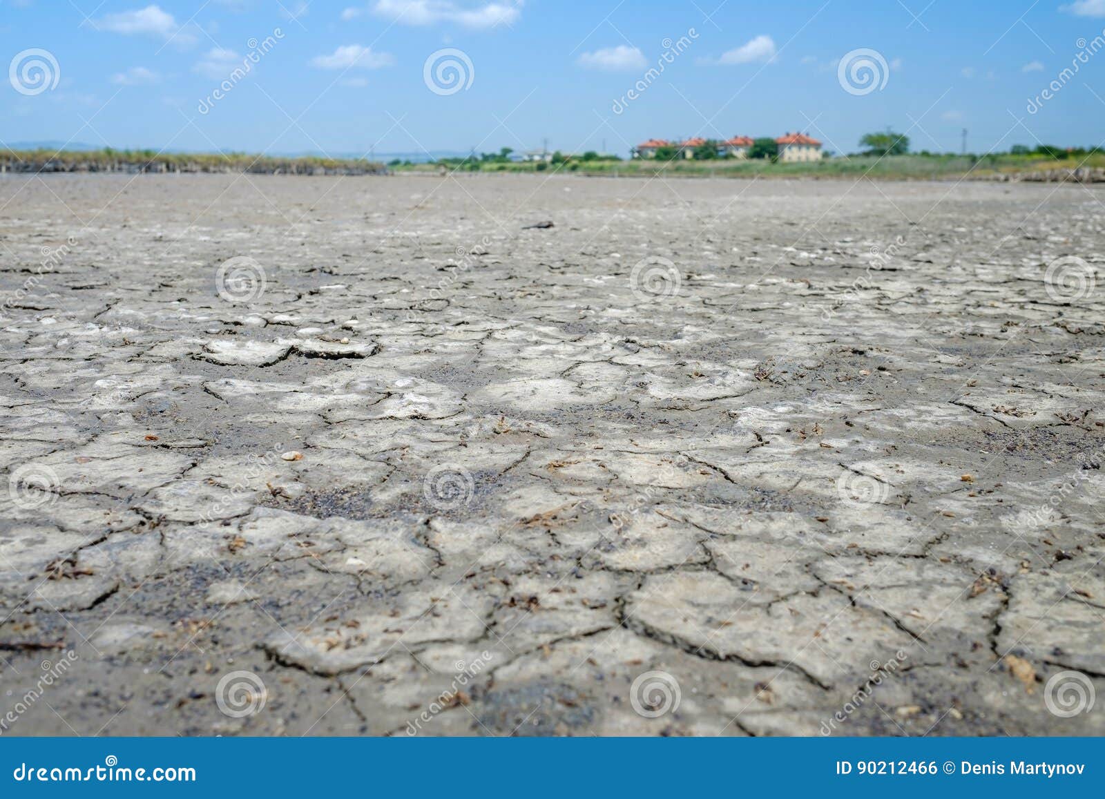 Field of dry mud stock photo. Image of ground, buildings - 90212466