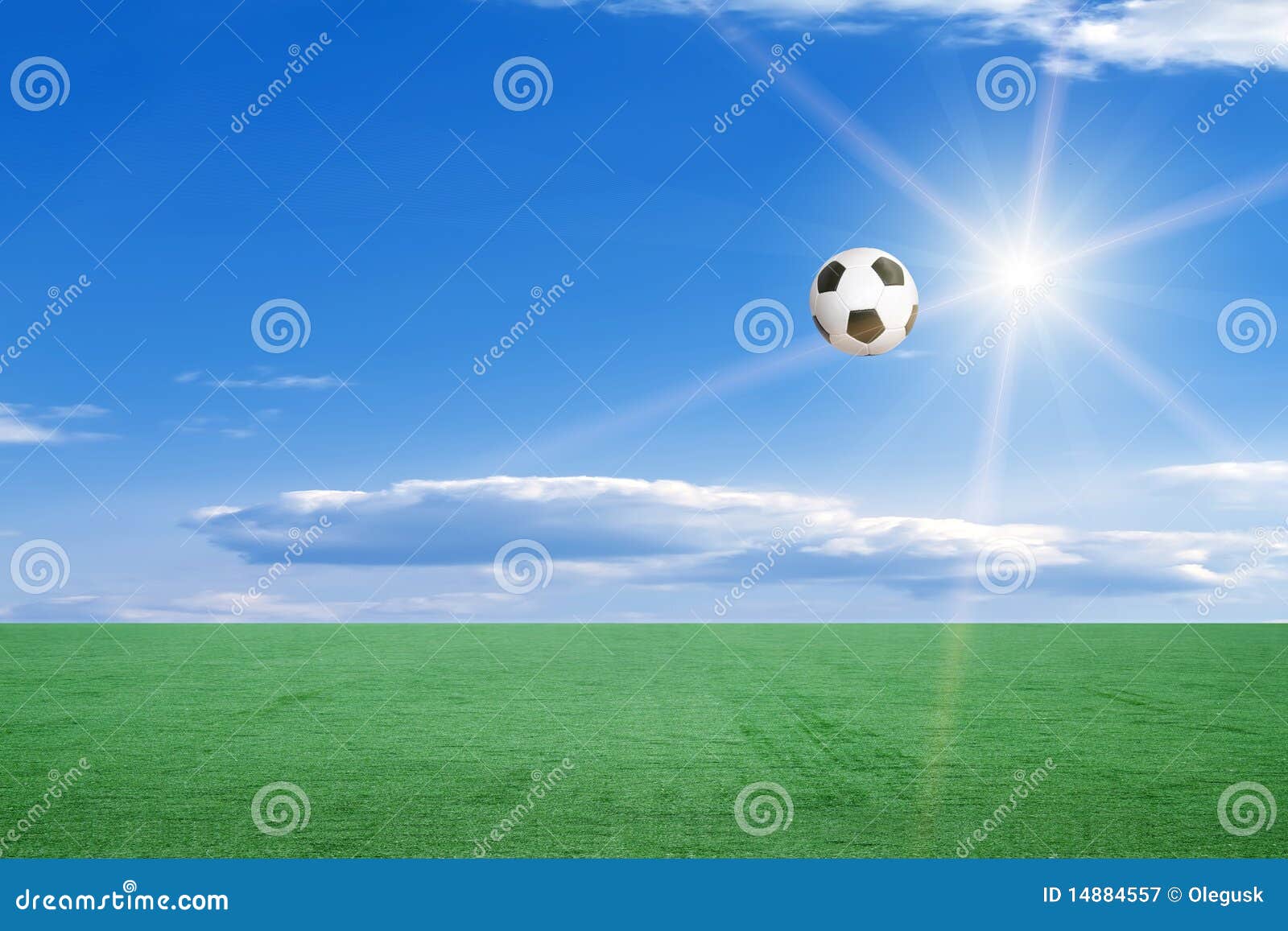 Field football sun ball stock illustration. Illustration of star - 14884557
