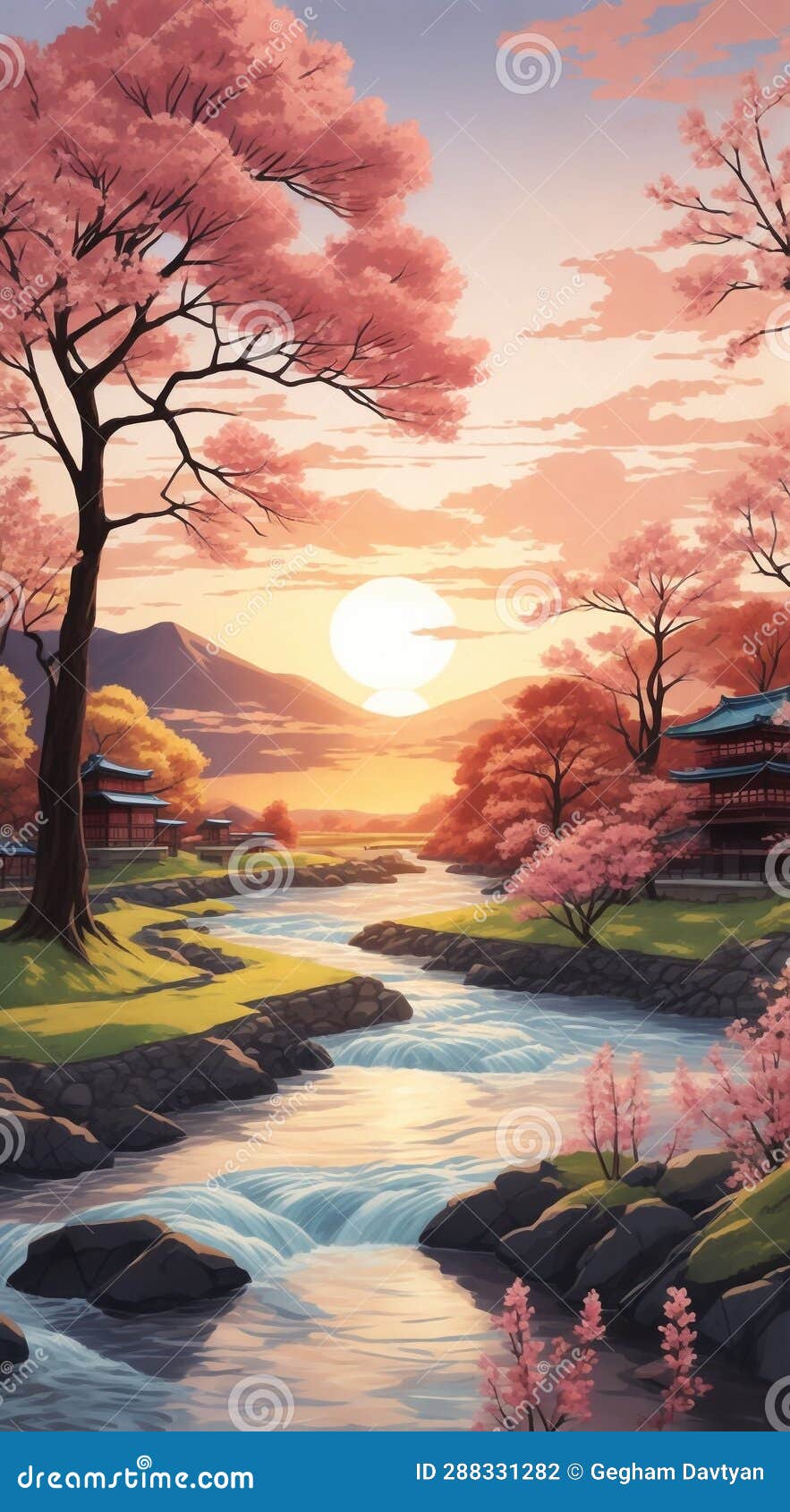 Field and the Forest, Fantastic Landscape Scene, Scenic View of Field ...