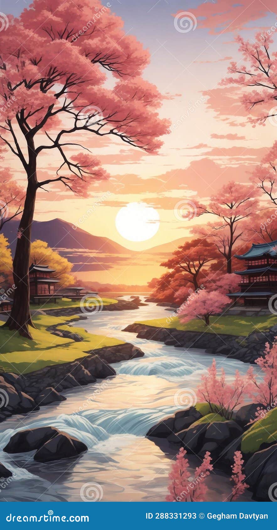 Field and the Forest, Fantastic Landscape Scene, Scenic View of Field ...