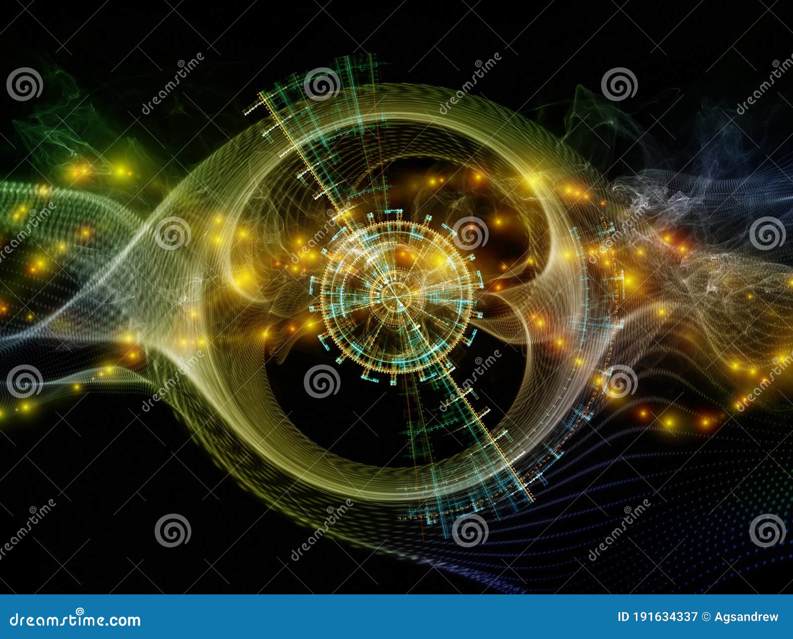 Field Generator stock illustration. Illustration of radial - 191634337