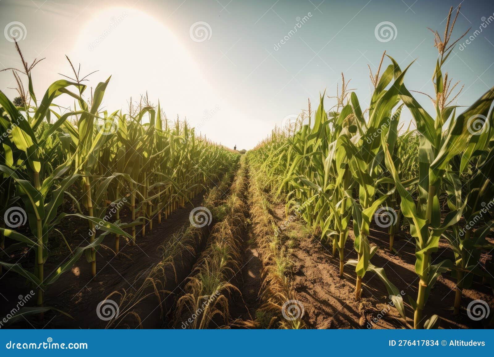 Field of Genetically Modified Crops, Growing in the Sun Stock Photo ...